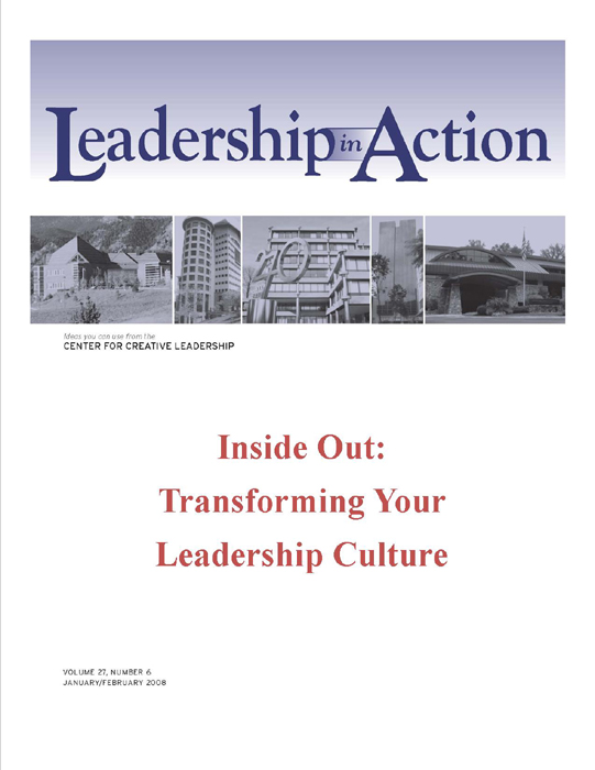 Cover Page - Leadership in Action: Inside Out: Transforming Your ...