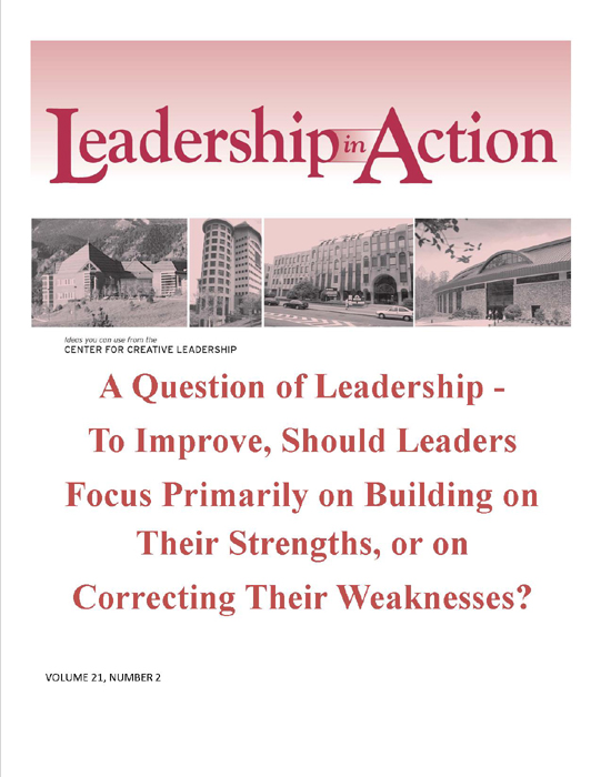 Cover Page - Leadership in Action - A Question of Leadership - To ...