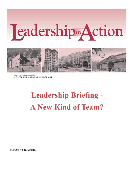 Cover Page - Leadership in Action: Leadership Briefing - A New Kind of ...