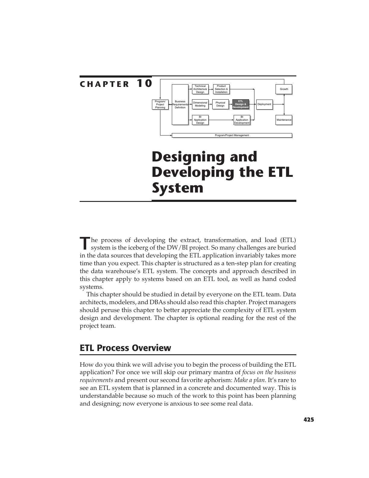 Chapter 10: Designing and Developing the ETL System - The Data ...