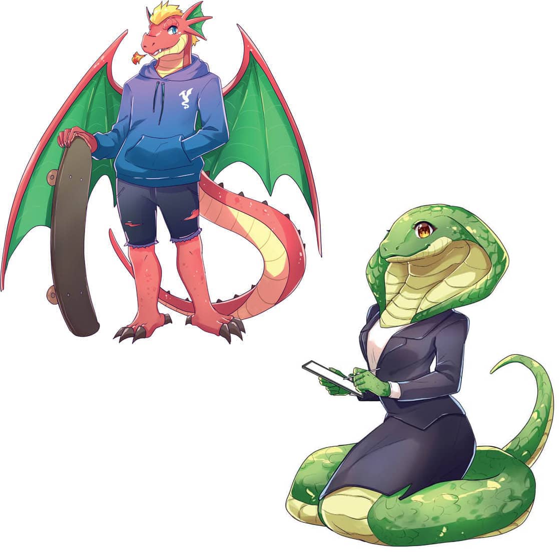 Chapter 4: Scalies - The Art of Drawing Manga Furries [Book]