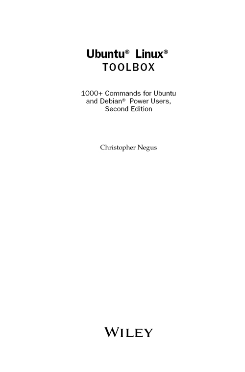 Title Page - Ubuntu Linux Toolbox: 1000+ Commands for Power Users, 2nd ...