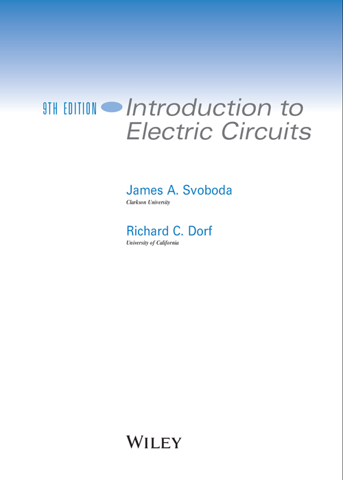 Title Page - Introduction to Electric Circuits, 9th Edition [Book]