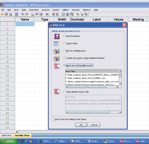 2 Introduction of SPSS and Segregation of Data - Testing Statistical ...