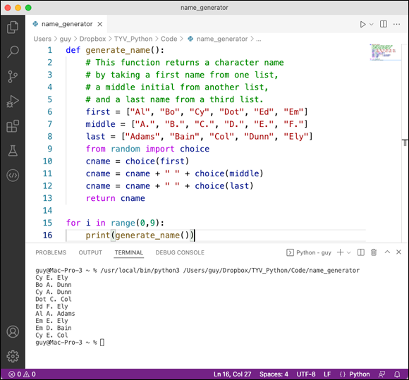 Chapter 8: Working with Functions - Teach Yourself VISUALLY Python [Book]