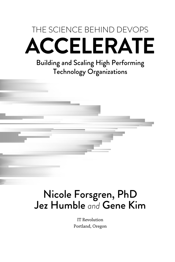 Full Title - Accelerate [Book]