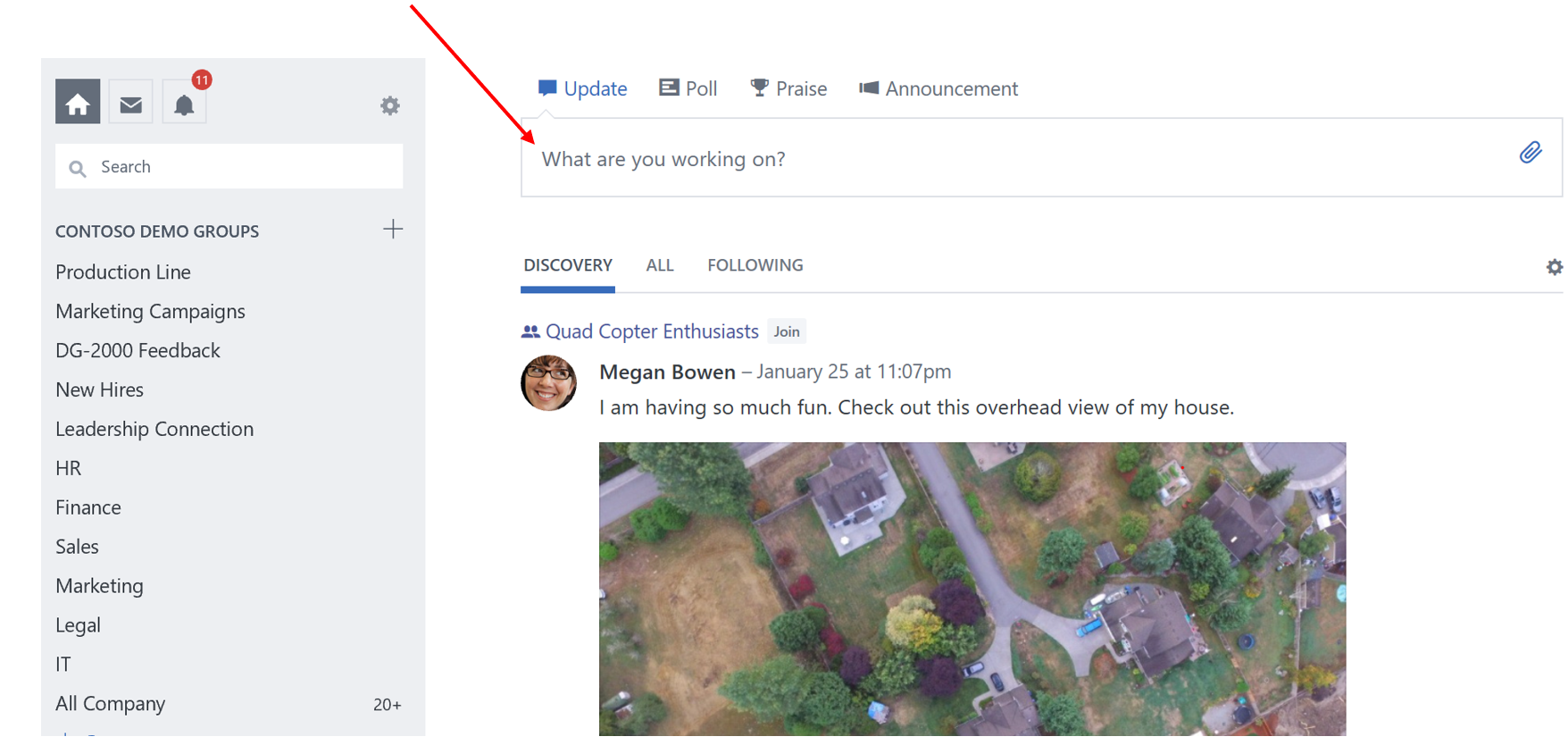 Writing a welcome message - Mastering Office 365 Administration [Book]