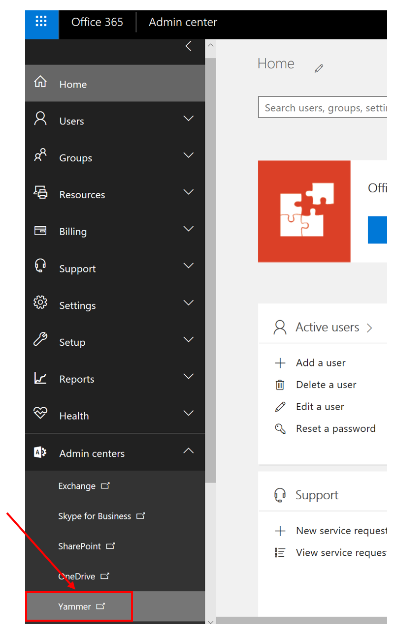 Getting to the Yammer admin center - Mastering Office 365 ...