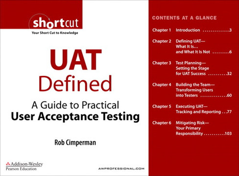 Chapter 2. Defining UAT—What It Is…and What It Is Not - UAT Defined: A ...