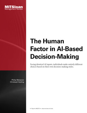 The Human Factor in AI-Based Decision-Making - The Human Factor in AI ...