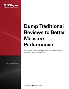 Dump Traditional Reviews to Better Measure Performance [Book]