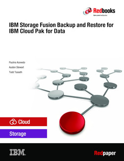 IBM Storage Fusion Backup and Restore for IBM Cloud Pak for Data[Book]