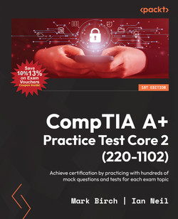 CompTIA A+ Practice Test Core 2 (220-1102)[Book]