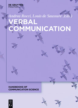 1 Verbal communication. An introduction - Verbal Communication [Book]